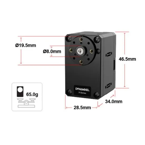 Servomoteur Dynamixel XC430-T240BB-T | Génération Robots
